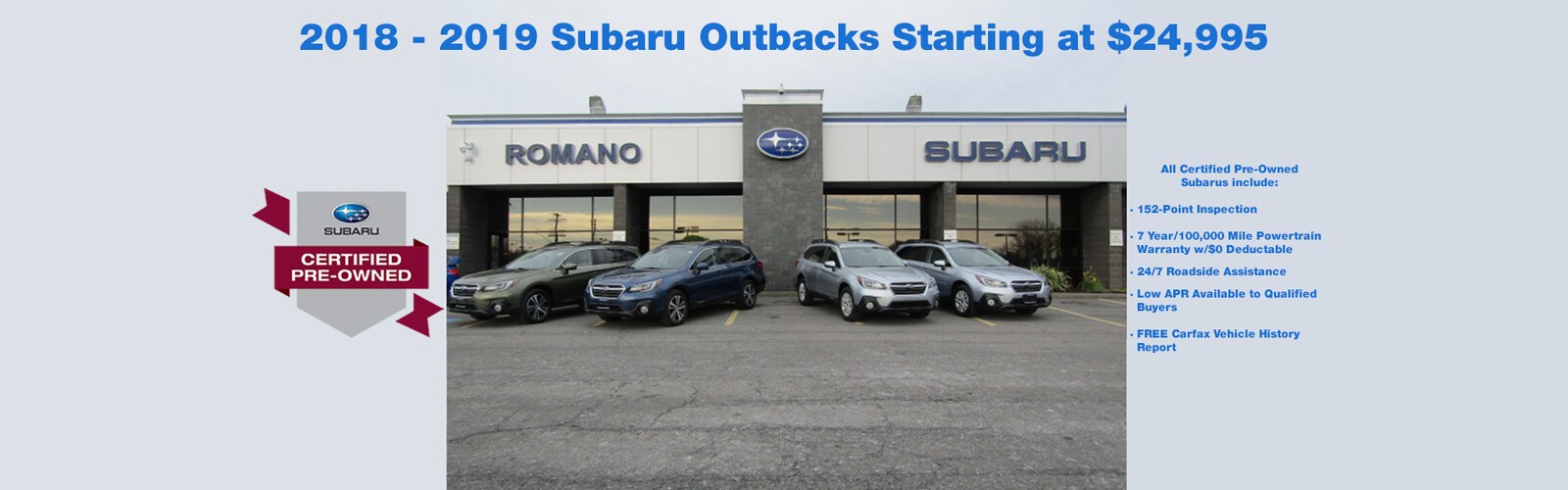 Subaru Dealer New & Used Cars Syracuse NY | Romano Subaru