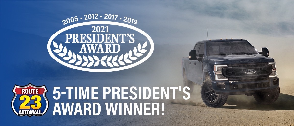 What is the Ford presidents award | Route 23 Auto Mall