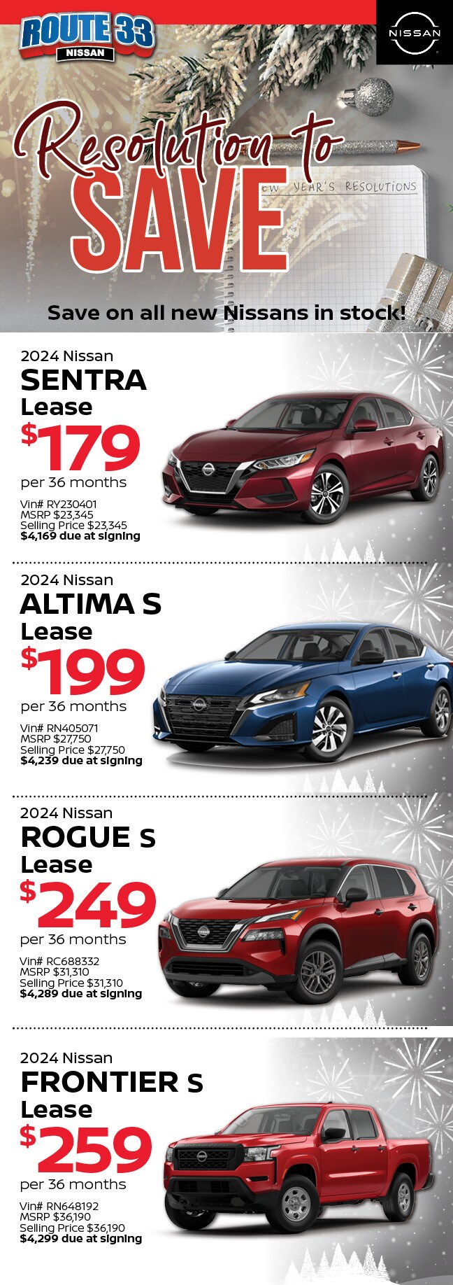 Route 33 New Nissan Specials | Route 33 Nissan