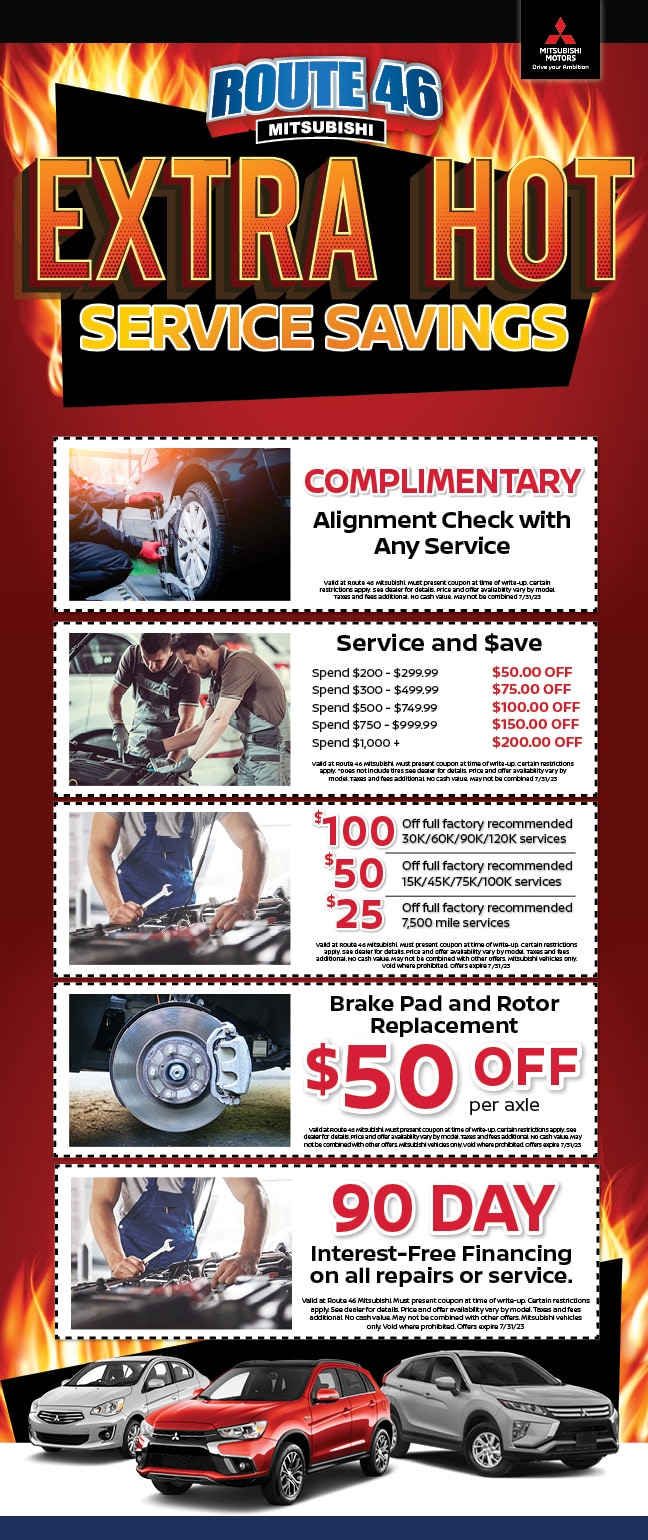 Mitsubishi Service Specials in Totowa NJ | Route 46 Mitsubishi