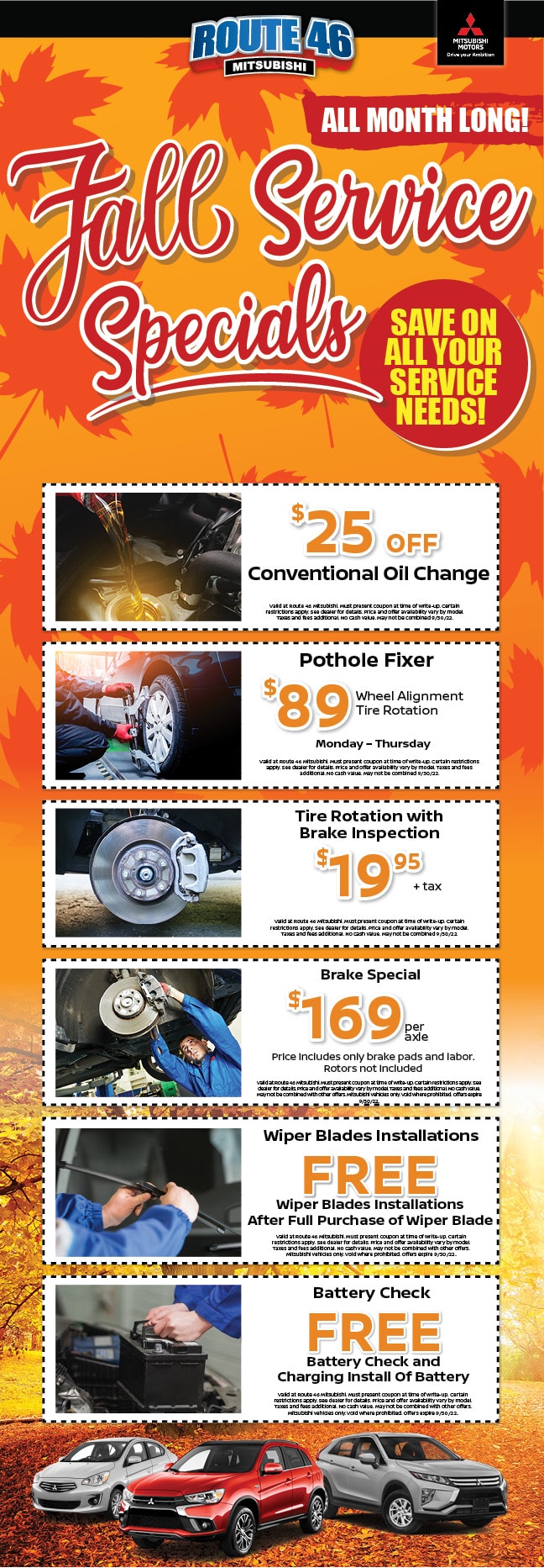 Mitsubishi Service Specials in Totowa NJ | Route 46 Mitsubishi