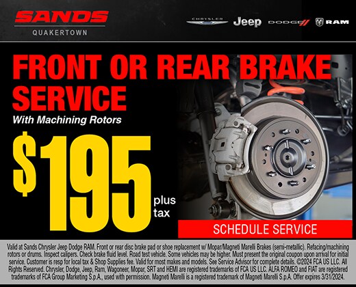 Service Specials from Sands Chrysler Jeep Dodge RAM | Sands Chrysler ...