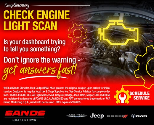 Service Specials from Sands Chrysler Jeep Dodge RAM | Sands Chrysler ...