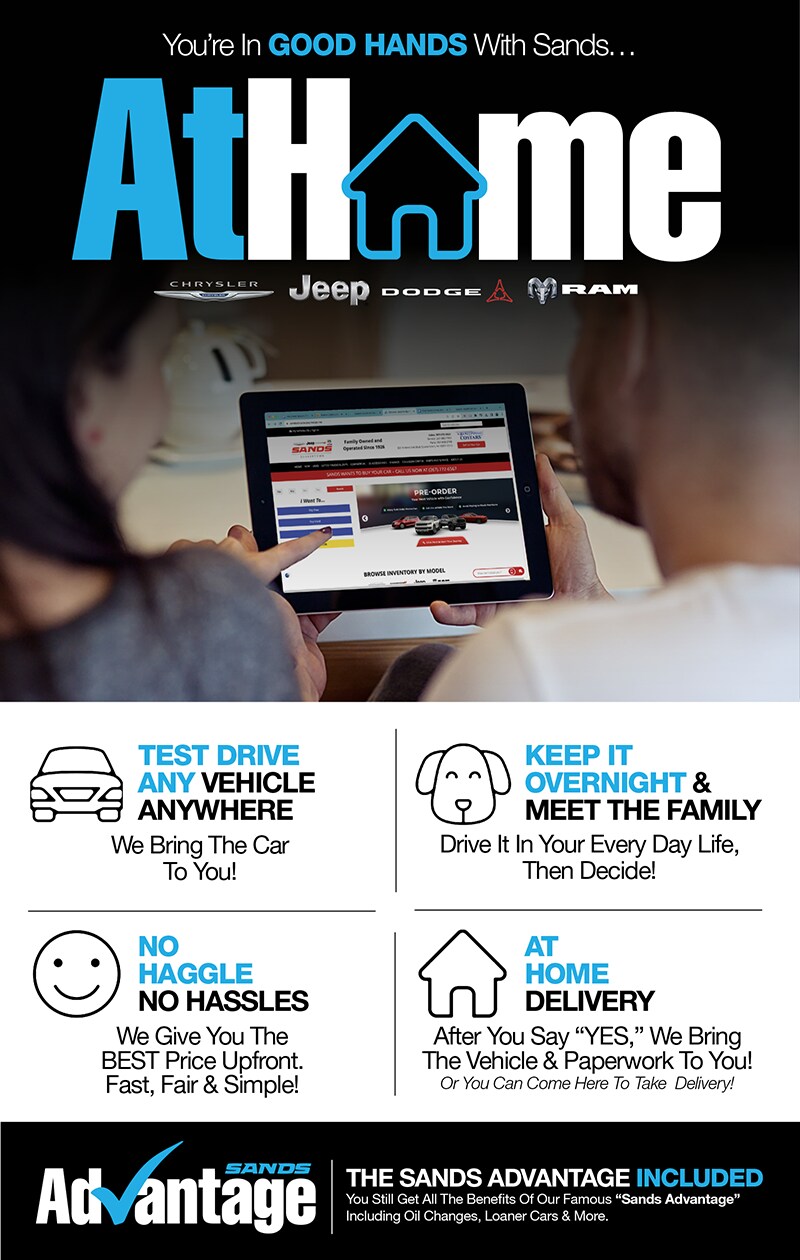 SHOP AT HOME WITH SANDS CHRYSLER JEEP DODGE RAM | Sands Chrysler Jeep ...