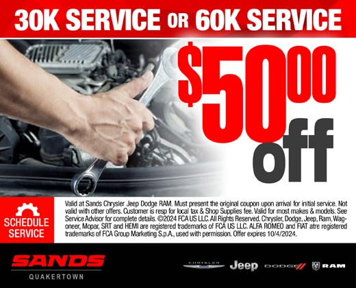 Service Specials from Sands Chrysler Jeep Dodge RAM | Sands Chrysler ...