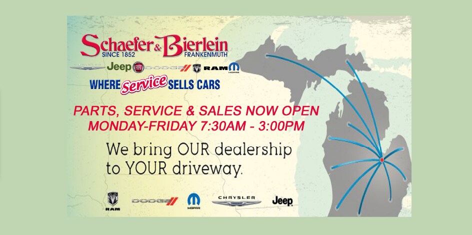 Schaefer & Bierlein Chrysler Dodge Jeep Ram Fiat | Frankenmuth Dealer