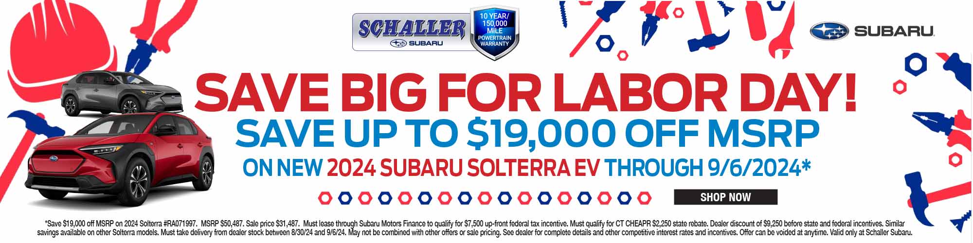 Labor Day Sales Event Going on Now! | Schaller Subaru
