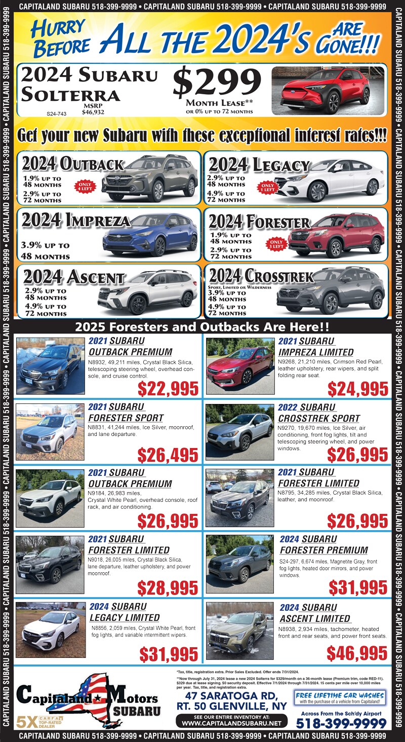 Pre-Owned Vehicle Specials | Capitaland Subaru