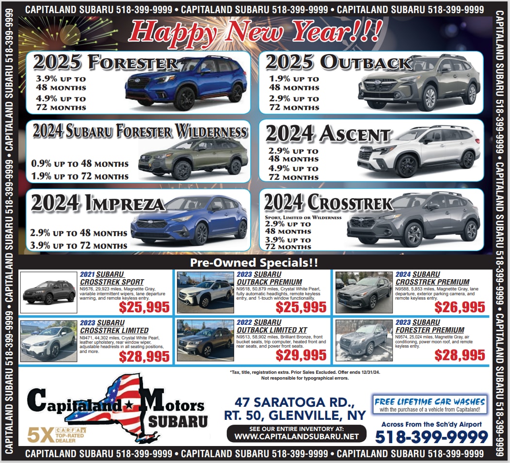 Capitaland Subaru | Glenville, NY New & Used Subaru Dealership Serving ...