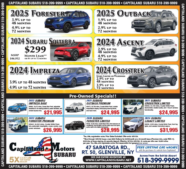 New Vehicle Specials | Capitaland Subaru