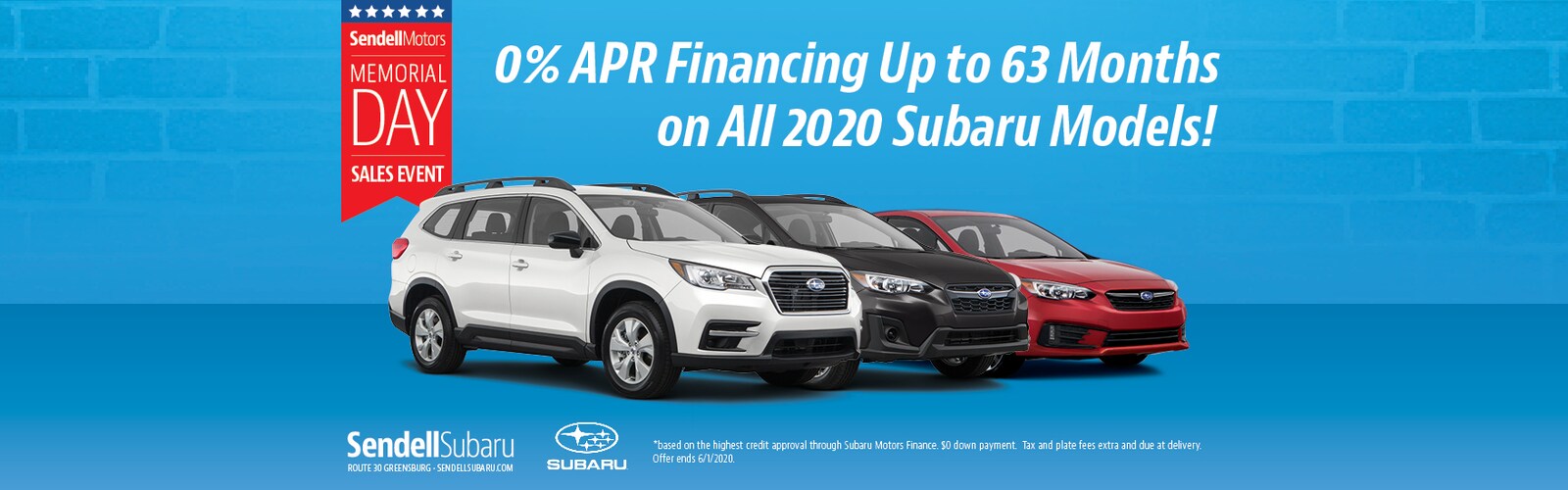 Sendell Subaru | New 2020 Subaru Dealer in Greensburg Serving Pennsylvania