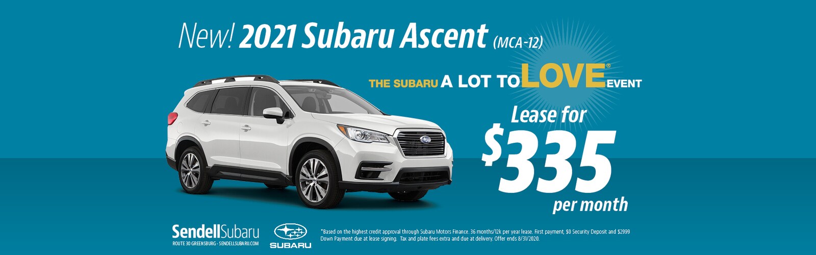 Sendell Subaru | New 2020 Subaru Dealer in Greensburg Serving Pennsylvania
