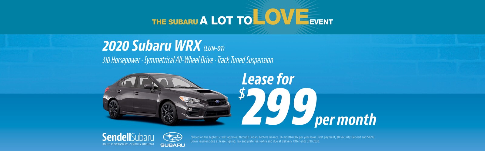 Sendell Subaru | New 2020 Subaru Dealer in Greensburg Serving Pennsylvania