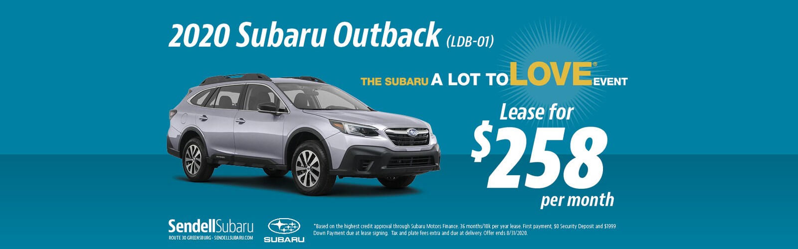 Sendell Subaru | New 2020 Subaru Dealer in Greensburg Serving Pennsylvania