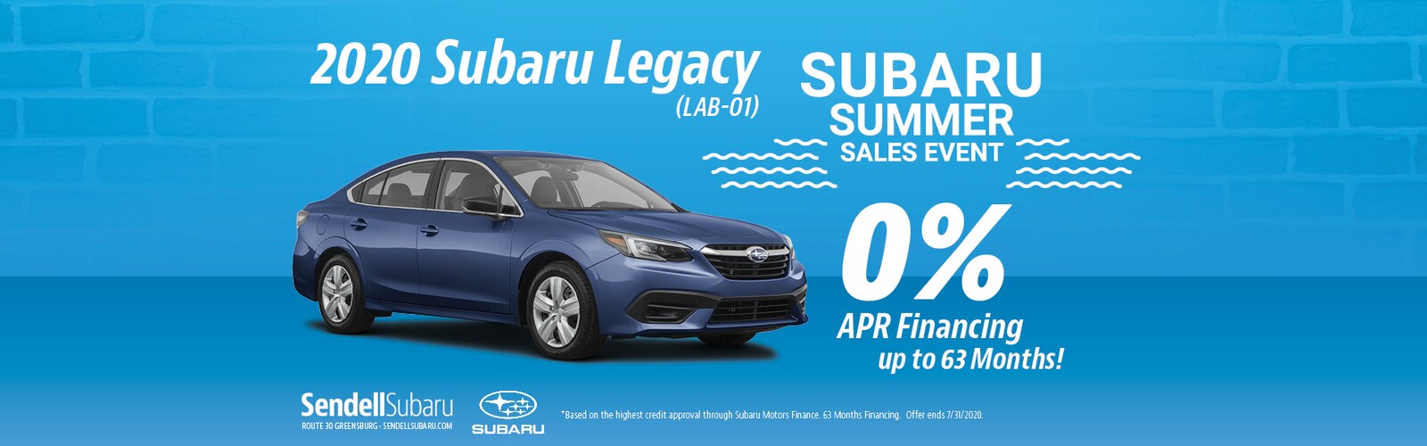 Sendell Subaru | New 2020 Subaru Dealer in Greensburg Serving Pennsylvania