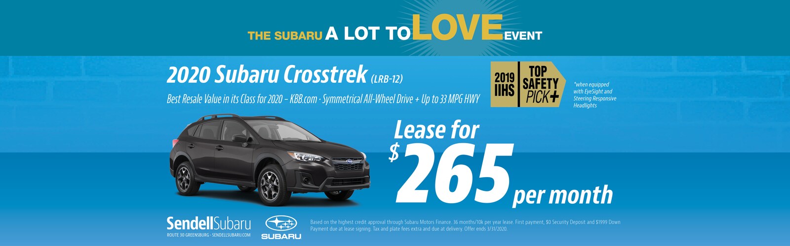 Sendell Subaru | New 2020 Subaru Dealer in Greensburg Serving Pennsylvania