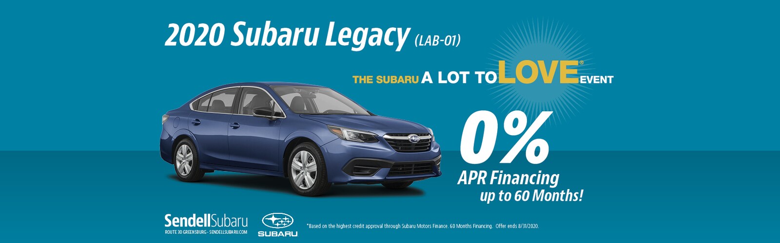 Sendell Subaru | New 2020 Subaru Dealer in Greensburg Serving Pennsylvania