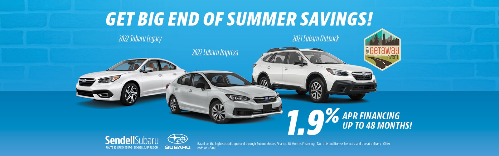 Sendell Subaru | Subaru Dealer in Greensburg PA