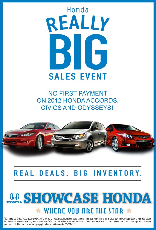 Really Big Sales Event | Showcase Honda