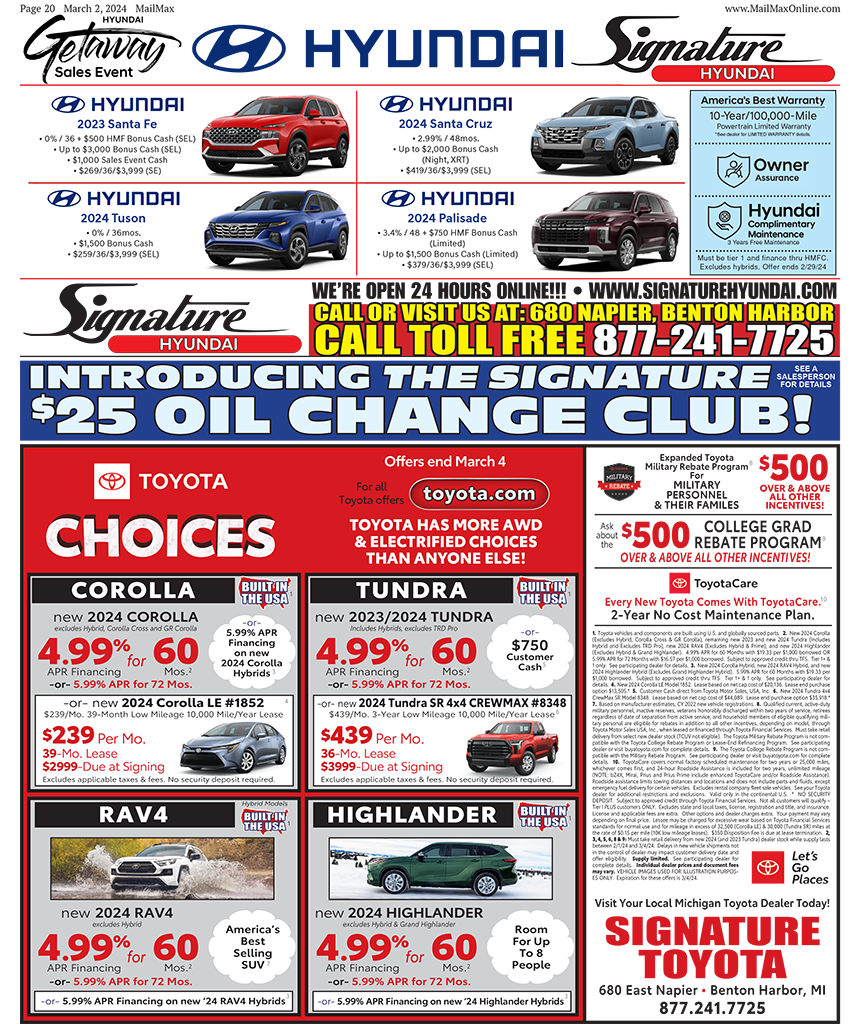 Current Ads | Signature Dealer Group