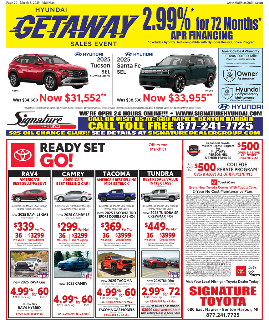 Current Ads | Signature Dealer Group