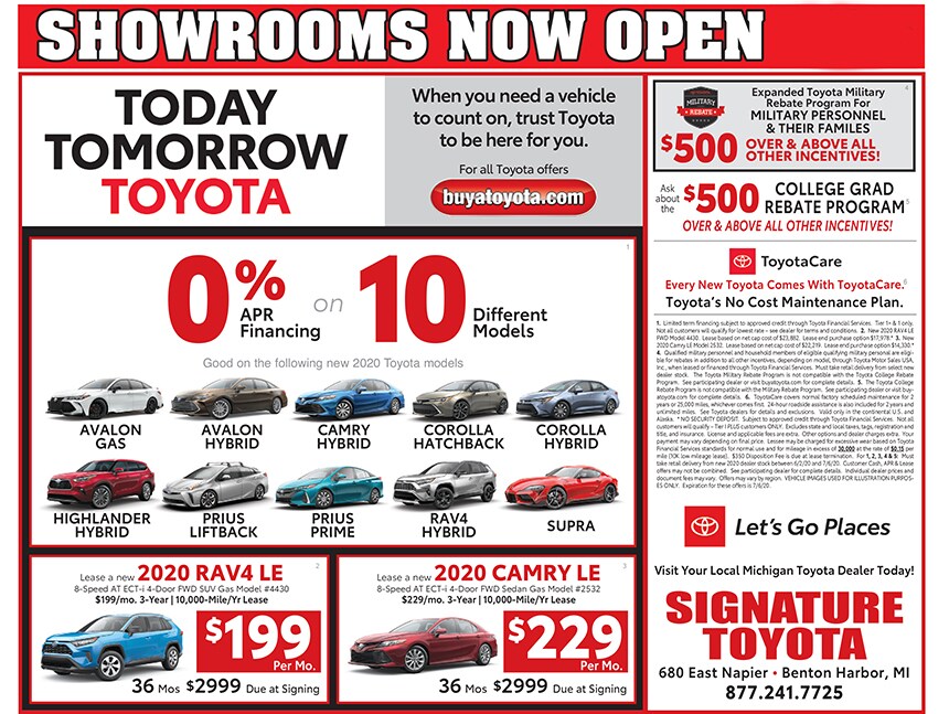 Current Ad Offers | Signature Toyota
