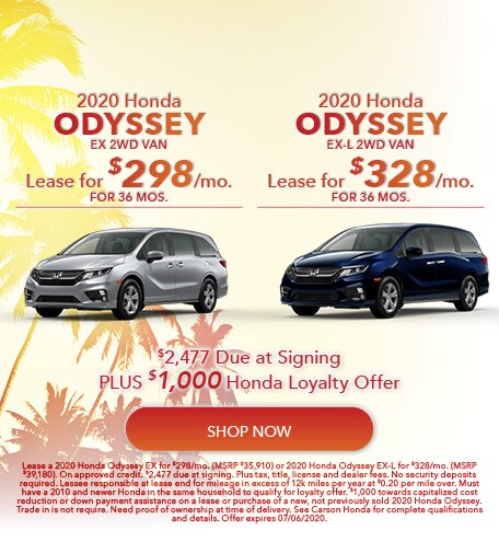 New Vehicle Specials | Carson Honda