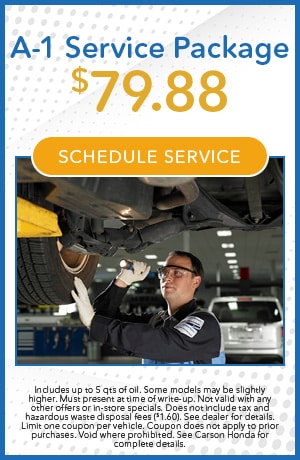 Carson Honda Service Specials & Coupons in Los Angeles County