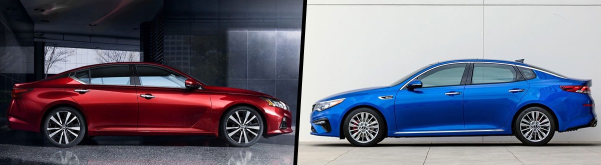 Compare 2019 Nissan Altima vs 2019 Kia Optima | Chattanooga TN