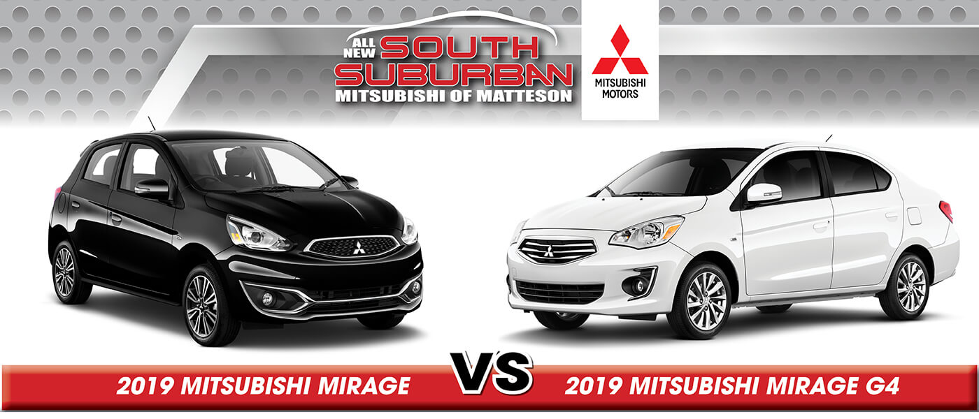 2019 Mitsubishi Mirage vs. Mirage G4 | Similarities & Differences