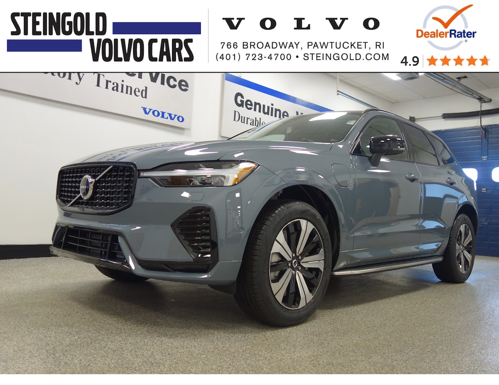 New 2024 Volvo XC60 plug-in hybrid T8 AWD Plus Dark Thunder Gray at ...