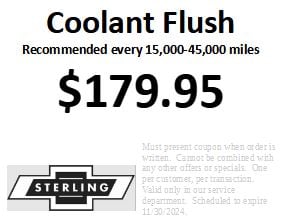 Service Specials | Sterling Chevrolet