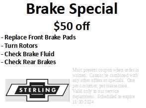 Service Specials | Sterling Chevrolet