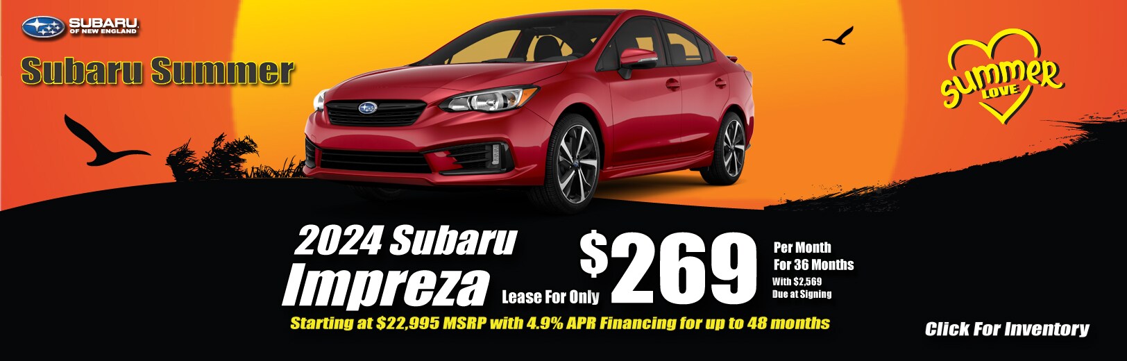 New Subaru Monthly Specials | Subaru of New England