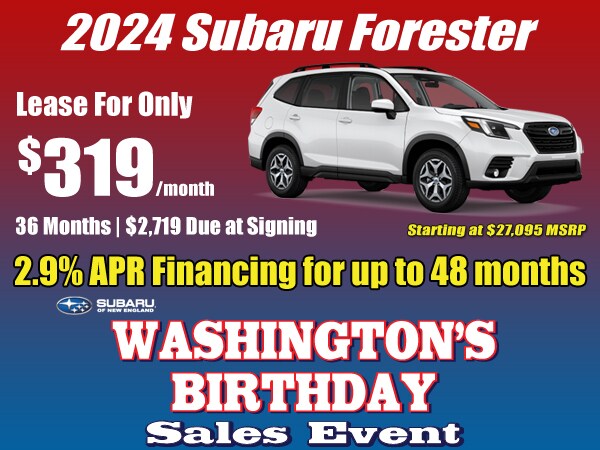 New Subaru Monthly Specials | Subaru of New England