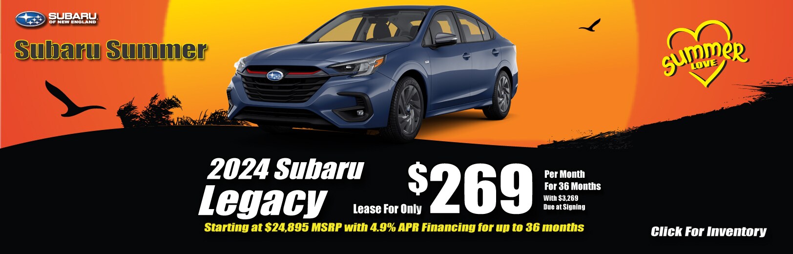 New Subaru Monthly Specials | Subaru of New England