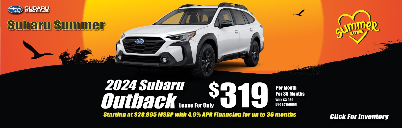 New Subaru Monthly Specials | Subaru of New England