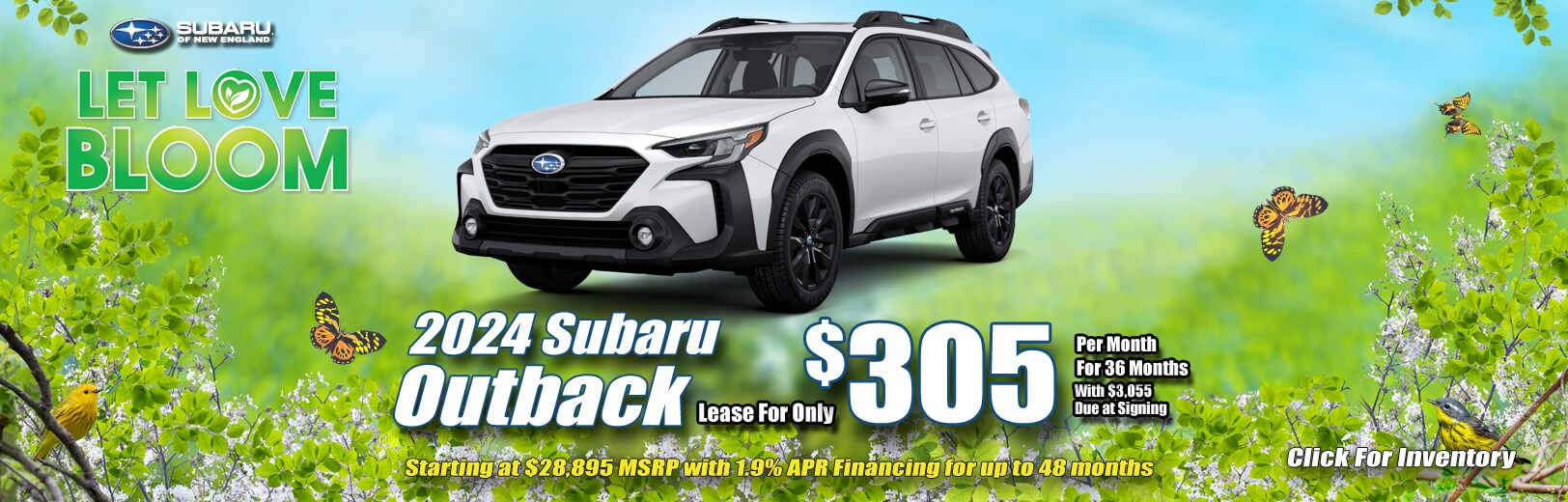 Let Love Bloom Sales Event | Subaru of New England