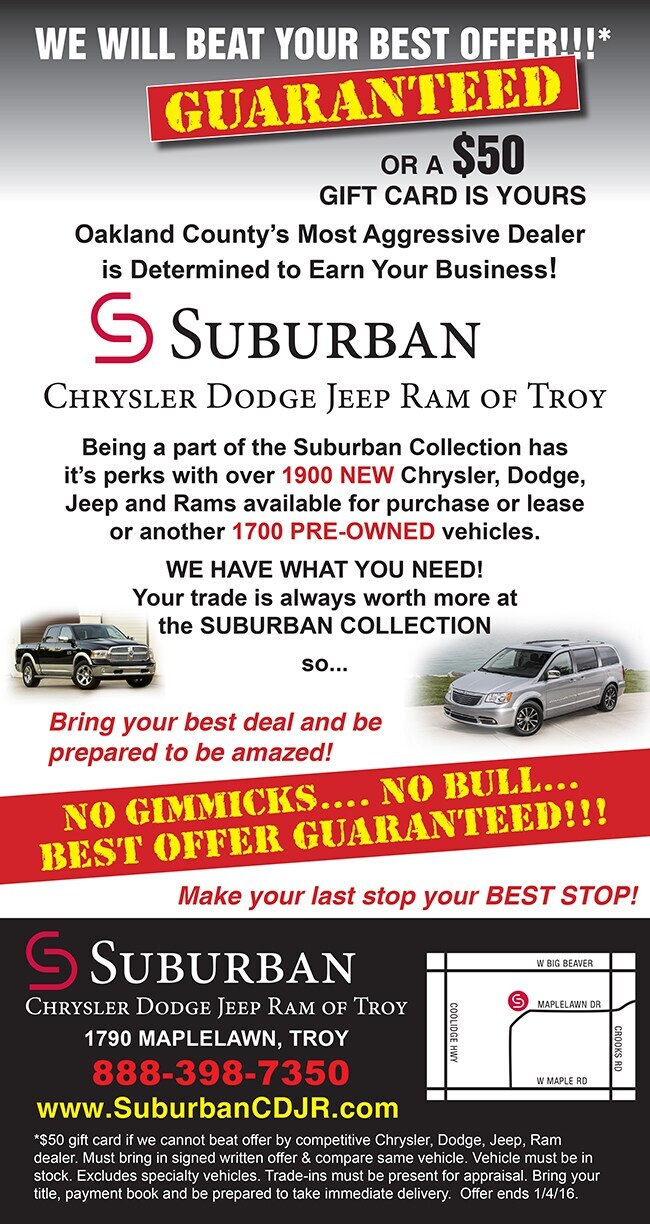 Sales Event | Suburban Chrysler Dodge Jeep Ram of Troy