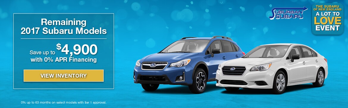 Suburban Subaru 2017 Model Special | Suburban Subaru
