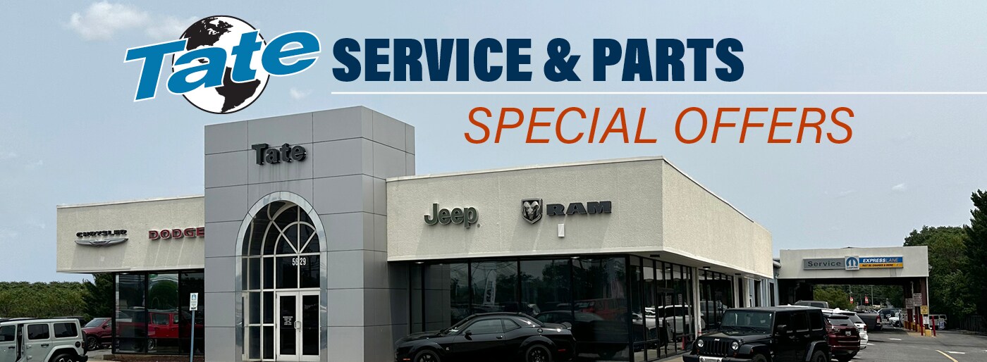 Service & Parts Specials | Tate CJDR Frederick, MD
