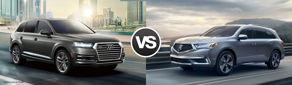 Compare 2018 Audi Q7 vs Acura MDX | Merrillville, IN