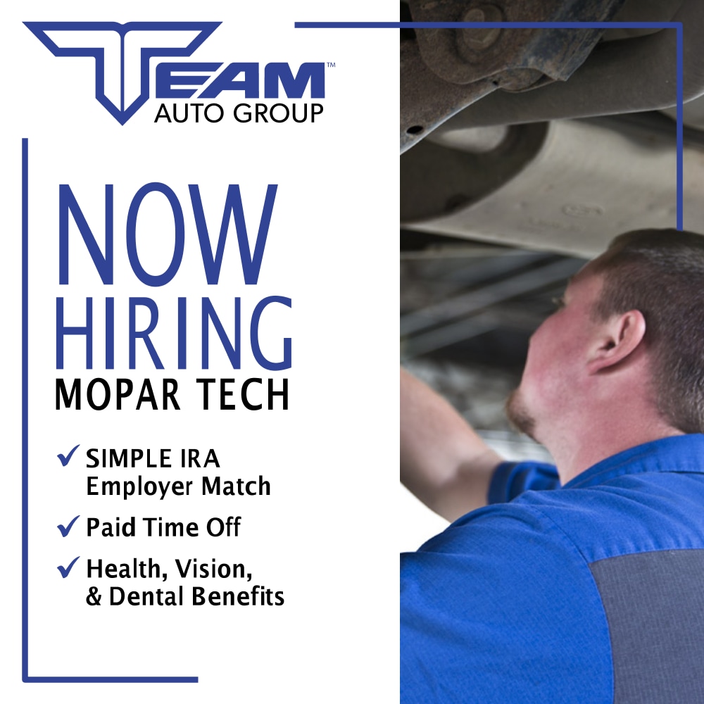 Employment Opportunities | Team Chrysler Dodge Jeep Ram