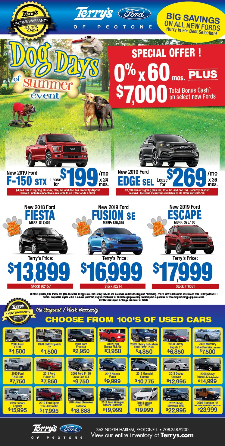 Current Promotions | Terry's Ford of Peotone Inc.
