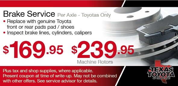Brake Service Coupon, Grapevine, TX | Texas Toyota of Grapevine