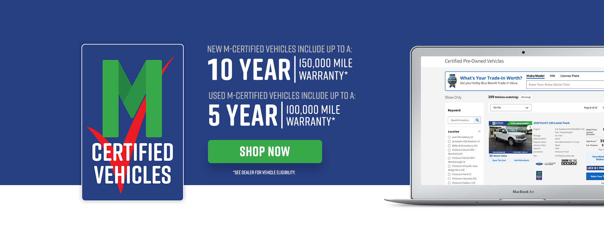 Benefits of Buying a McGovern Certified Used Car
