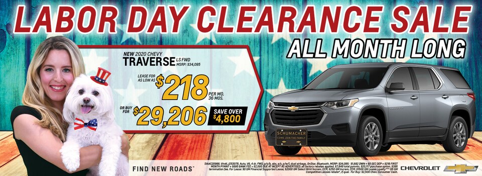 New Vehicle Specials | Schumacher Chevrolet of Clifton