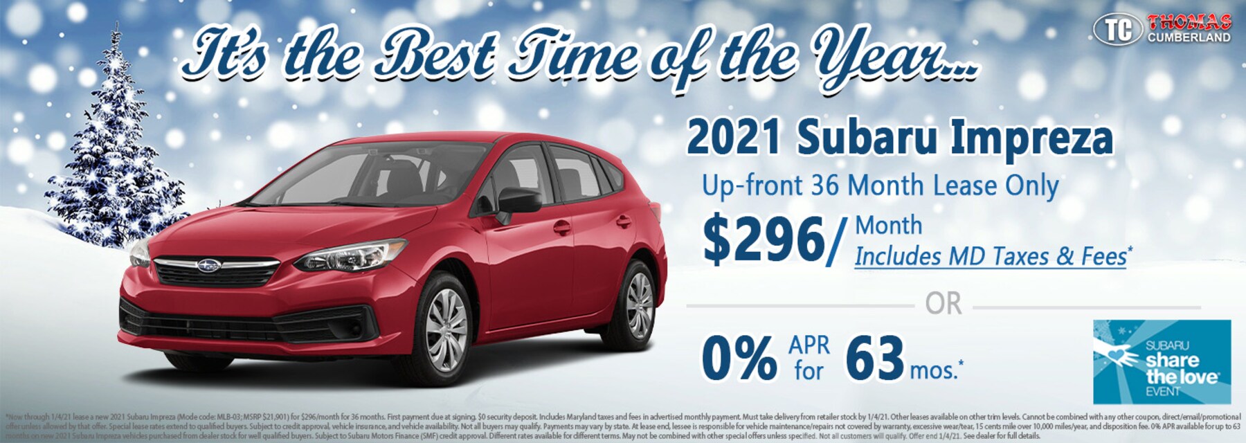 Thomas Subaru | New & Used Subaru Dealer in Cumberland, MD