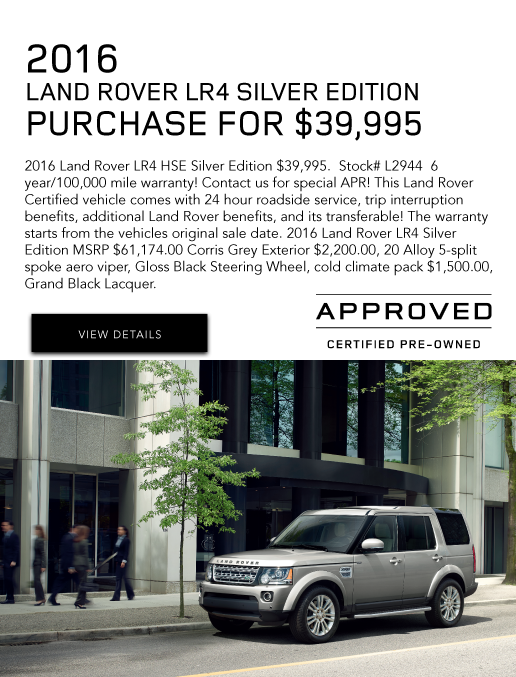 Certified Pre-Owned Specials Available at Land Rover Nashville ...