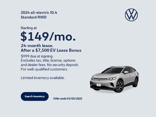Vw id 4 lease price store